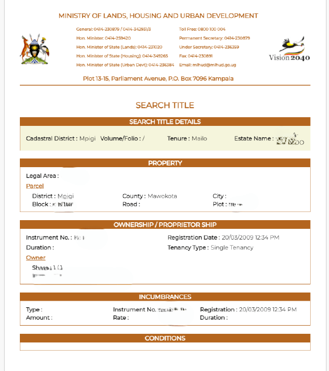 Conducting a Title search on the UgNLIS portal | Afredim Consults